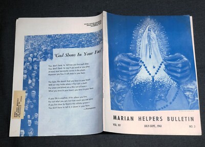 Marian Helpers Bulletin Religious 1961 Stockbridge MA St. Stanislaus ...