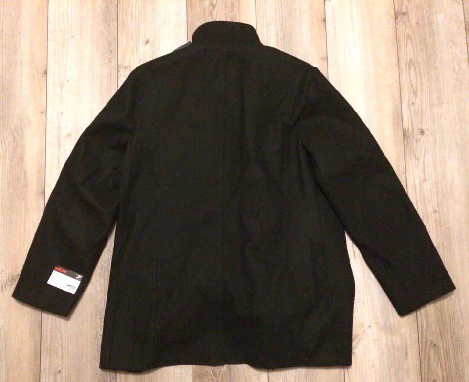 J. FERRAR Wool Jacket Coat Mens Size XL black NEW 554-0112 $225 | eBay