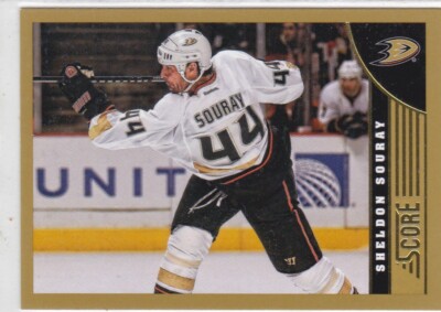 13/14 SCORE..SHELDON SOURAY..GOLD..CARD # 8..DUCKS..FREE COMBINED SHIP ...