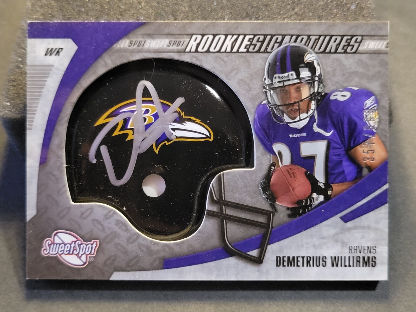 2006 Upper Deck Sweet Spot Rookie Signatures Demetrius Williams # 238 ...