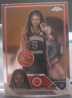 Sahara Williams (Oklahoma Sooners/RC) - 2023 Topps Chrome McDonald's ...