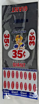1960's Sunbeam Giant Bread Bag Unused 35c Miss Sunbeam Reymond's Baking ...