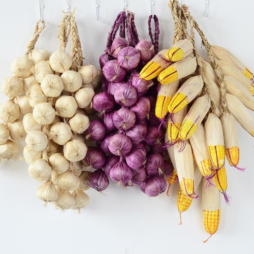 Corn String Faux Food Fake Garlic Simulation Artificial Vegetables Foam ...