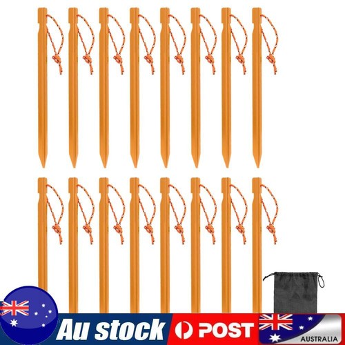 16Pcs Garden Stakes Aluminum Alloy 18cm Metal Tent Spikes for Canopies ...