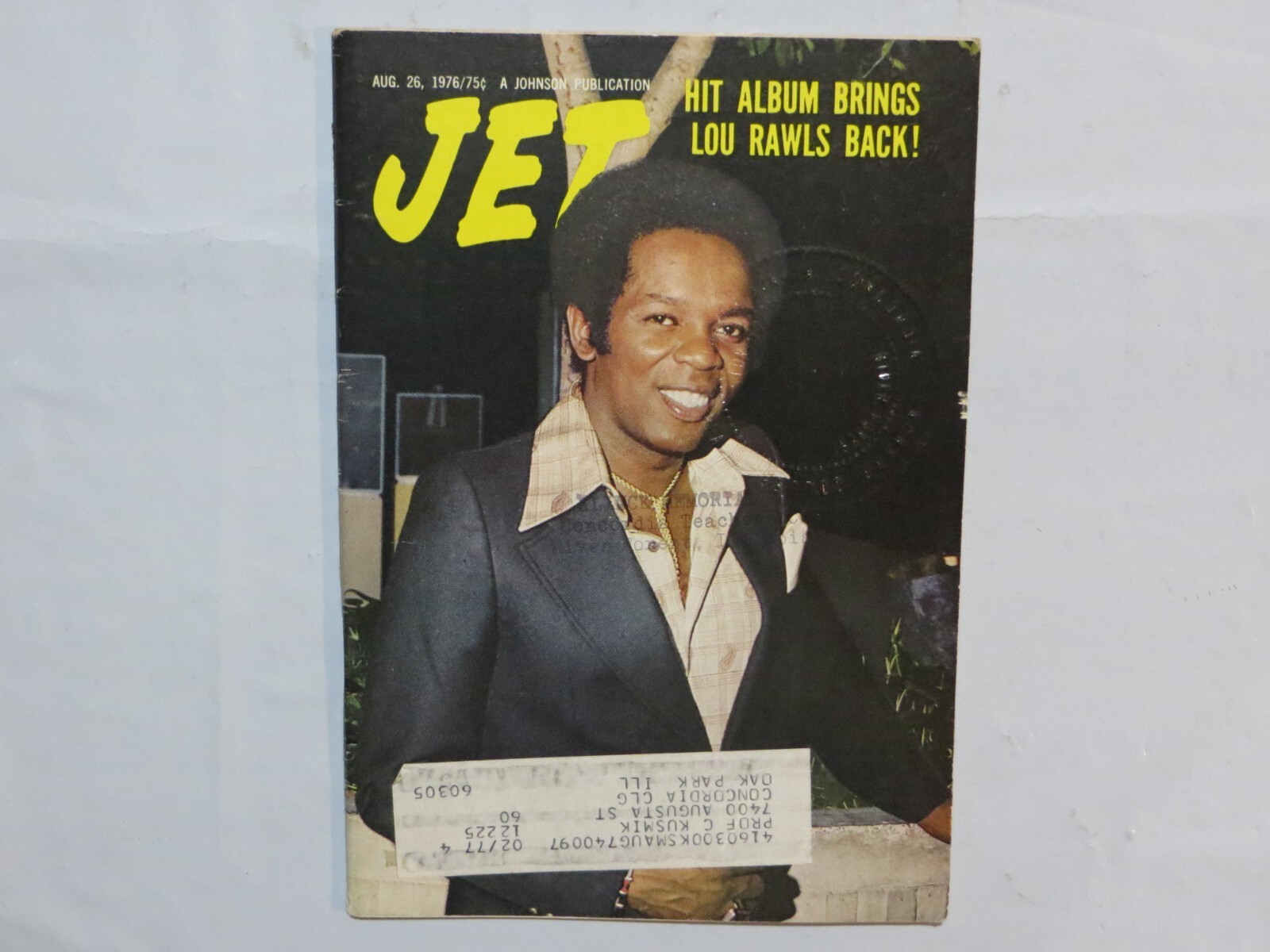 JET Magazine August 26 1976: Hit Album Brings Lou Rawls Back! 9G | eBay
