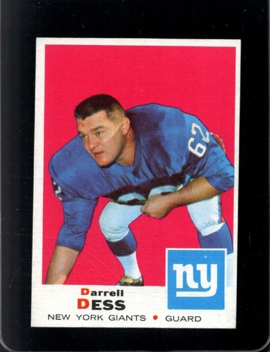 1969 TOPPS #219 DARRELL DESS EXMT NY GIANTS *X61851 | eBay