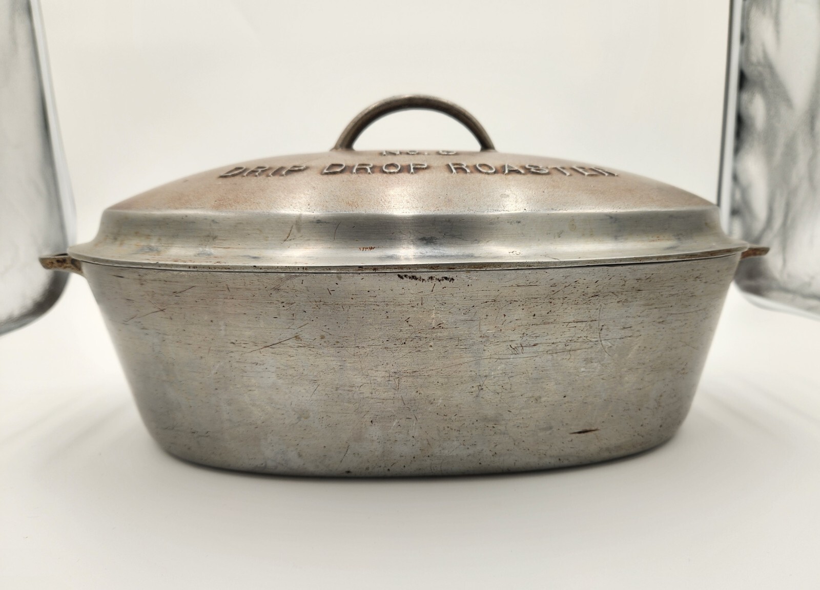 Vintage Wagner Ware # 5 265 Oval Drip Drop Roaster, W/ Lid And Trivet ...