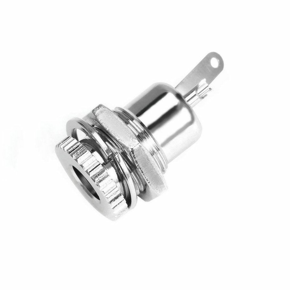 10x DC Power Supply Jack Plug Socket Female Panel Mount Connector 5.5mm ...