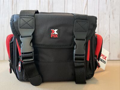 XPIX SLR DSLR CAMERA BAG - LENS GADGET BAG POCKETS PADDED | eBay