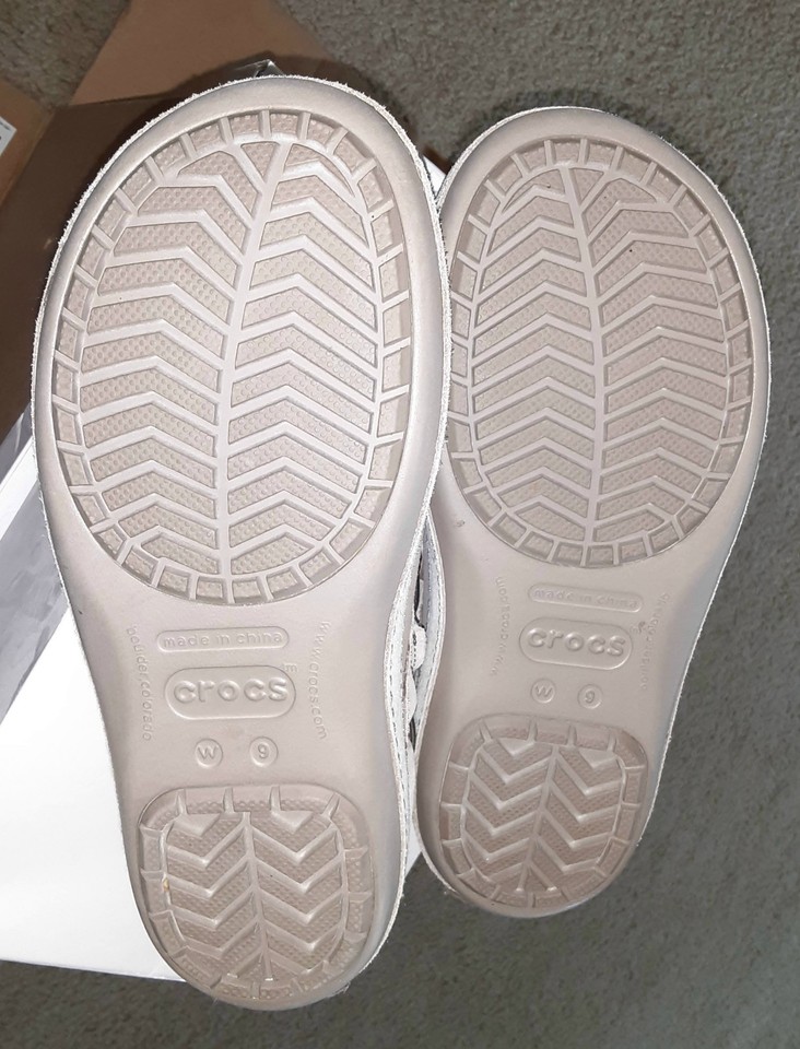 Women's Suede Crocs! New! Sz 9 Wide! | eBay