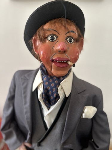 Antique vintage Wood /Plaster Prof Ventriloquist Smoking Dummy and ...