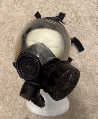 MSA Millennium Full Face Gas Mask CBRN Riot Control w/ clear outsert ...