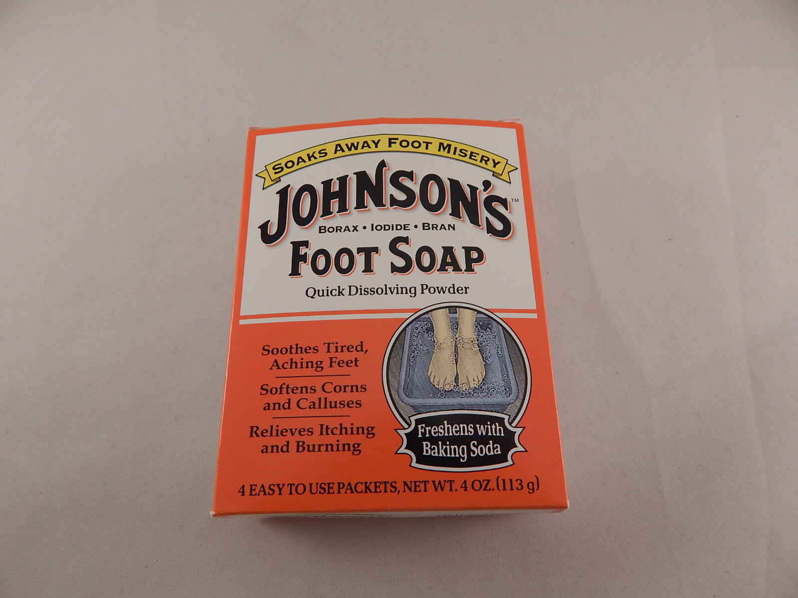 JOHNSON'S Foot Soap Powder - 4 oz for sale online | eBay