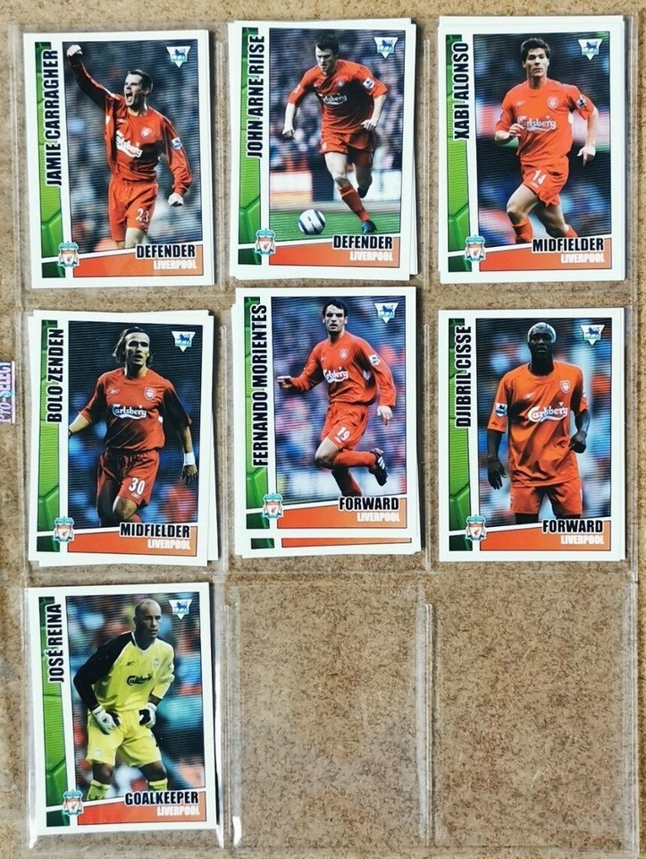 Merlin Premier League 2005-06 Football Cards Team Part Sets - Various ...