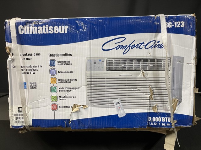Comfort-aire BG-123P Thru-the-Wall Air Conditioner with Remote 208/230V ...