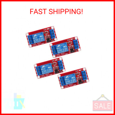 4pcs DC 12V Relay Module 1 Channel Relay Board with Optocoupler ...