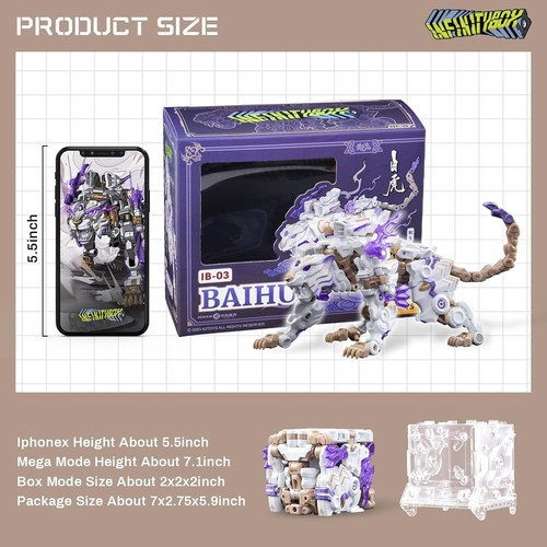 52TOYS INFINITY BOX IB-03 White Tiger Deformation Toys Action Figure | eBay