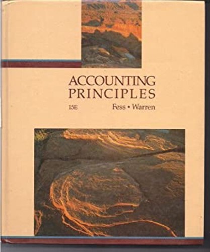Accounting Principles Hardcover Philip E., Warren, Carl S. Fess ...