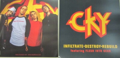 CKY 2002 2 sided I-D-R promo poster/flat Flawless New Old Stock Bam ...