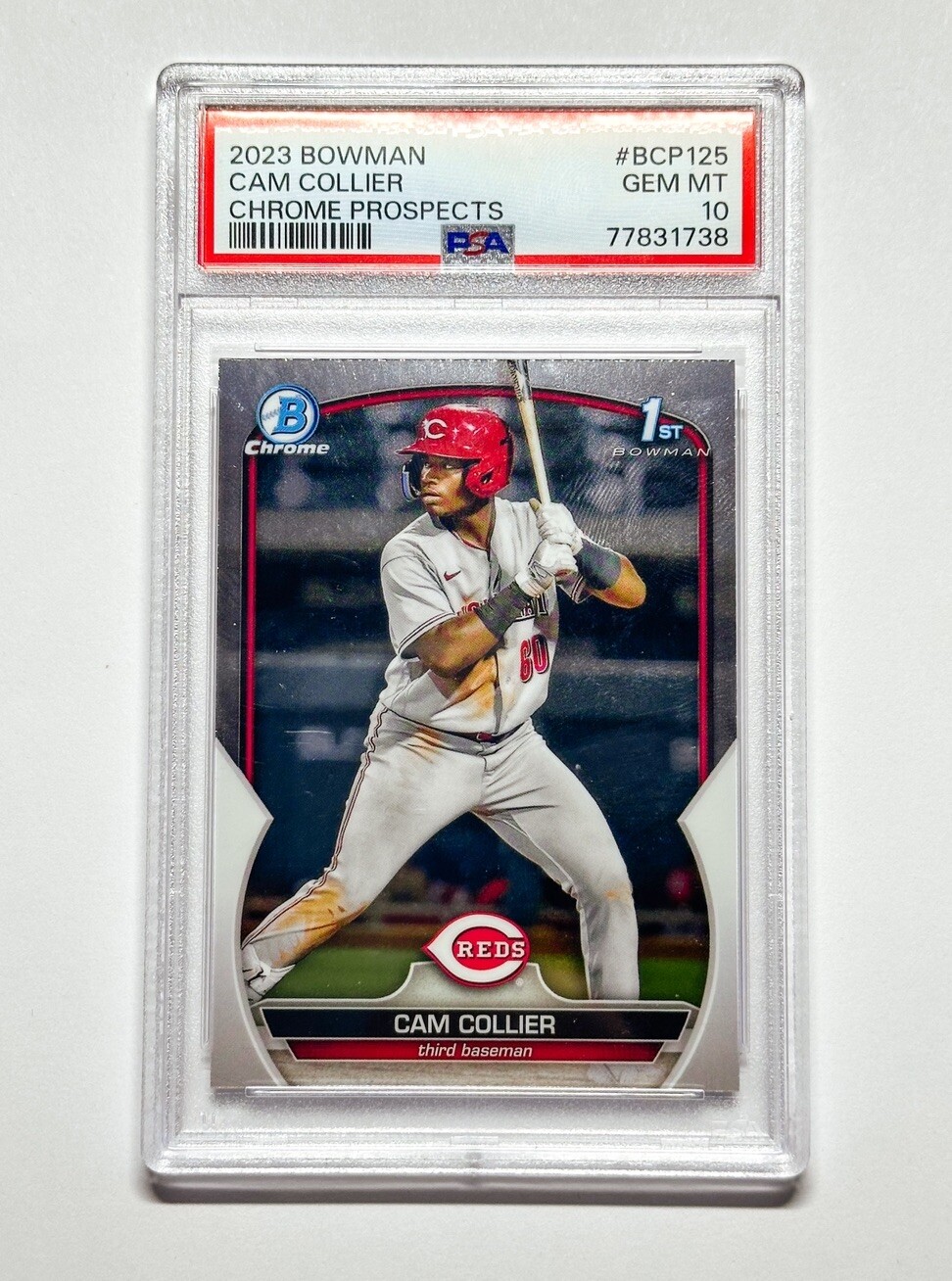 CAM COLLIER, BOWMAN CHROME 1ST, PSA 10 GEM MT, CINCINNATI REDS ⚾️🔥 | eBay