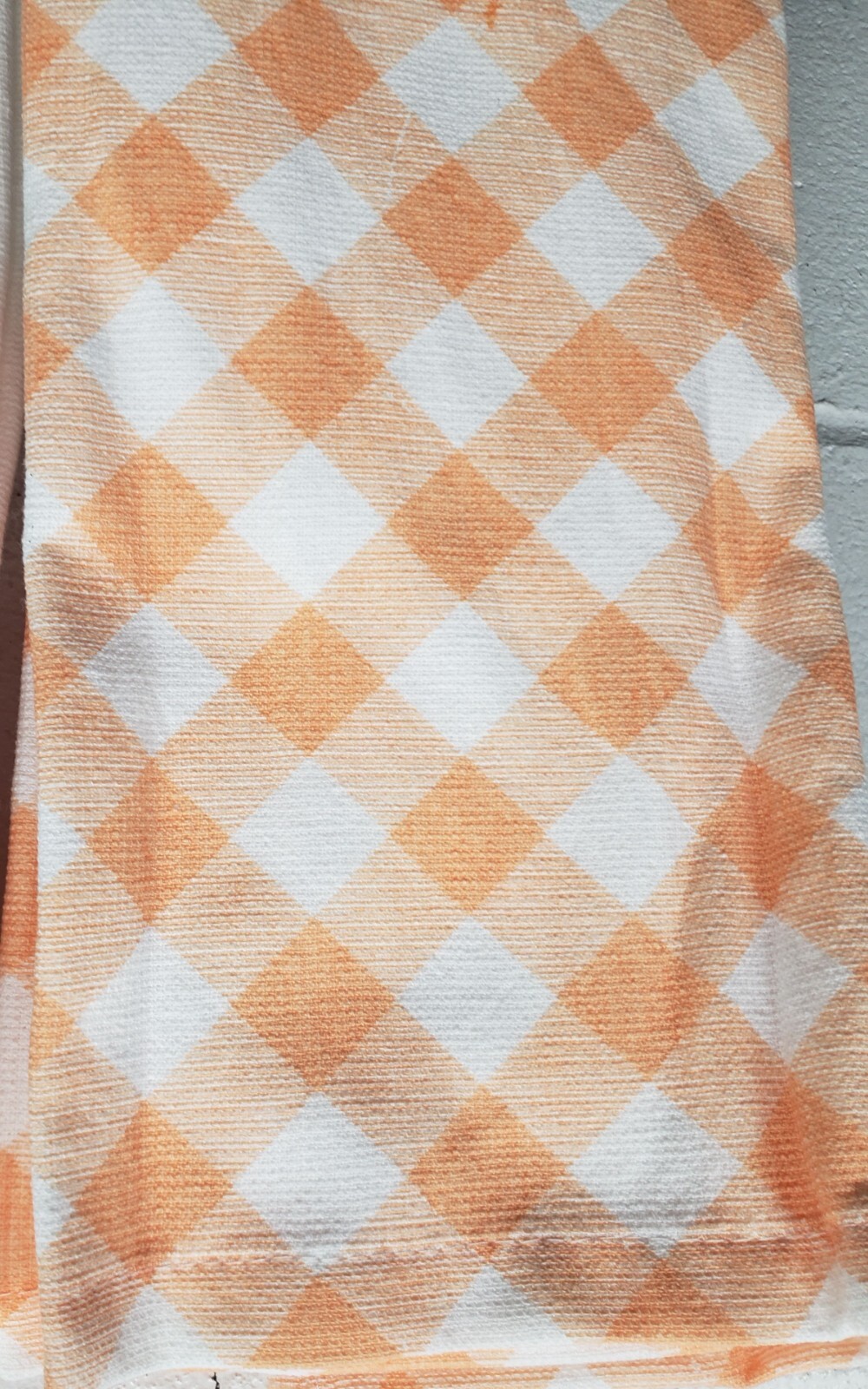 2 DIFFERENT COTTON KITCHEN TOWELS (15"x25") SUMMER GINGHAM, SWEET AS A ...