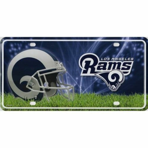 Los Angeles Rams Metal License Plate Auto Tag Man Cave Sign FAST ...