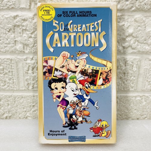 VTG‼ 50 of the Greatest Cartoons Volume I 1 (VHS, 1996) Classics 6 ...