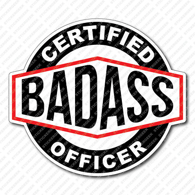 Certified Bad Ass OFFICER Police Sheriff Laptop Tablet Water Bottle ...