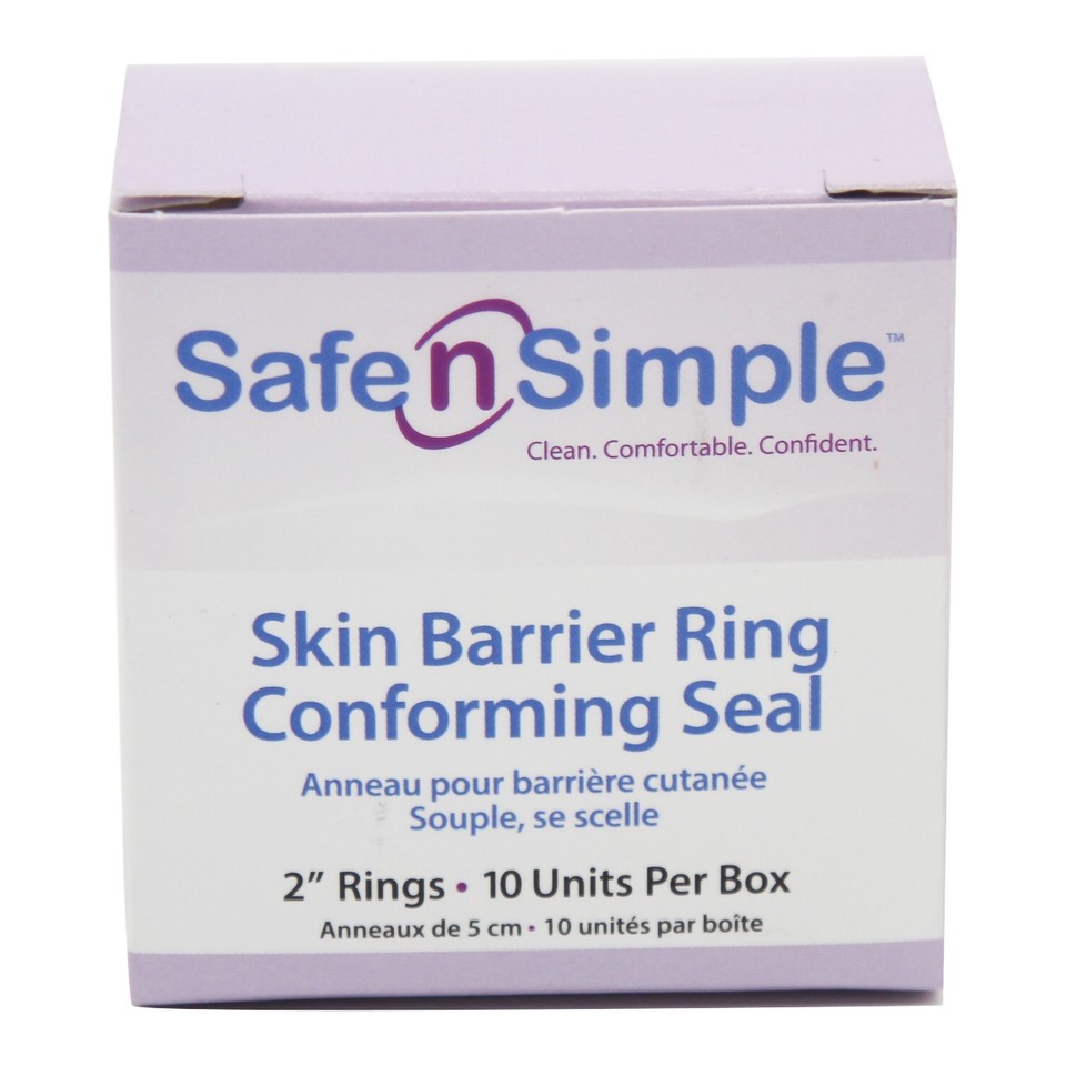 Safe N Simple Moldable Standard Wear Skin Barrier Ring No Flange 10 per ...