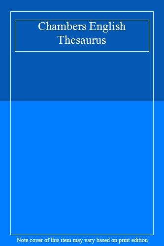 Chambers English Thesaurus. 9780550105929 | eBay