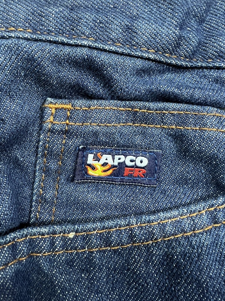 New LAPCO FR Men's 54x32 Flame Resistant Dark Denim Blue Jeans Relaxed Fit 13oz | eBay