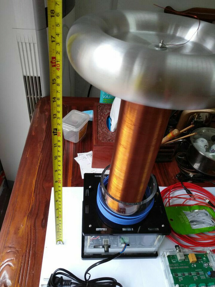 Big 220V Tesla electric coil induction arc music Tesla coil big pulse ...