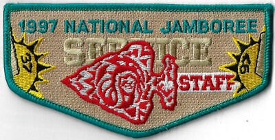 1997 National Jamboree OA Service Corps Staff Flap TRQ Bdr. [WM-308] | eBay