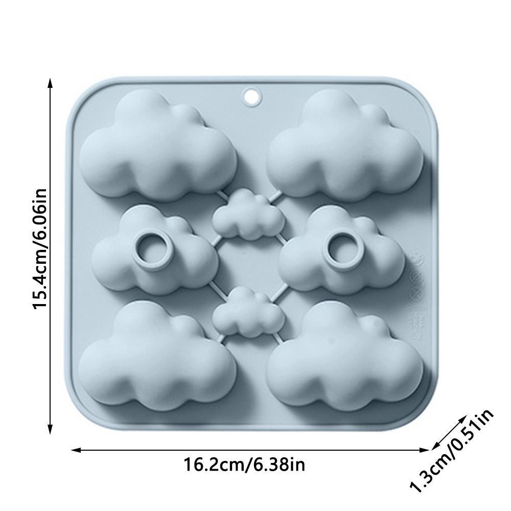 Baking Tool 8 Cavities Clouds Silicone Mold Baking Pan Chocolate Cake ...
