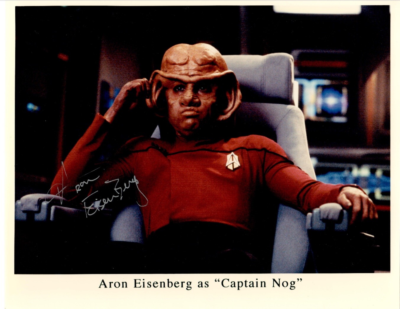 Star Trek - Aaron Eisenberg (1969-2019) as Captain Nog - Hand Signed ...