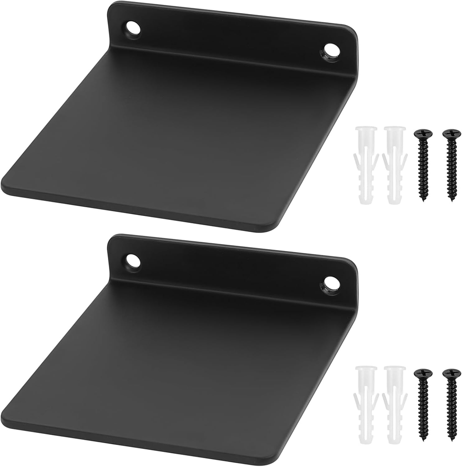 2 Pcs Black Small Floating Shelf, Small Floating Wall Shelves for Wall ...
