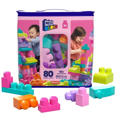 MATTEL MEGA BLOKS Mega Blocks for ages 1 and up Plenty of 80 block ...