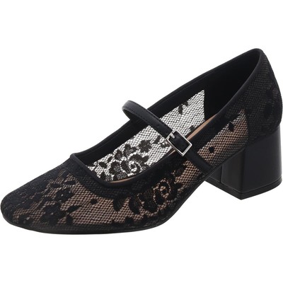 Steve Madden Womens Hawke Black Patent Mary Jane Heels 8 Medium (B,M ...