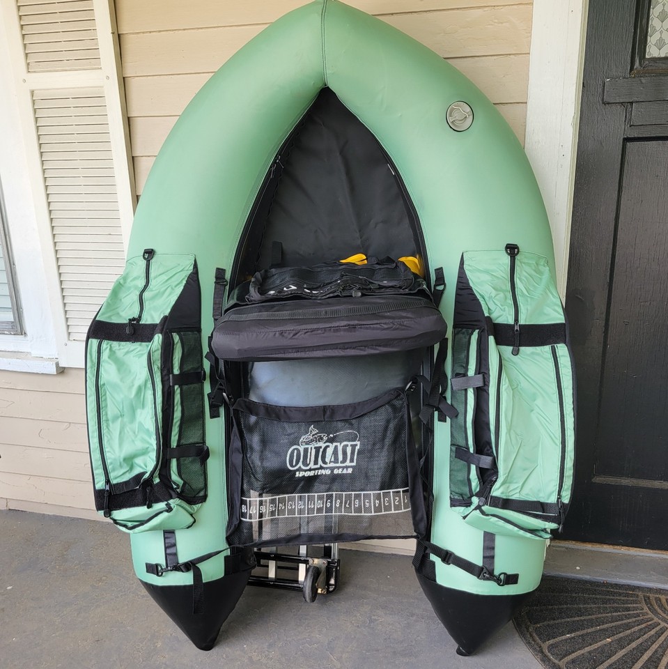 Outcast OSG Super Fat Cat LCS Float Tube Fly Fishing U Boat Inflatable ...