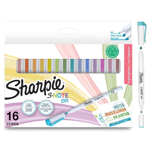 Set di pennarelli Sharpie S-NOTE Duo doppio 16 pezzi 3026981821158 | eBay