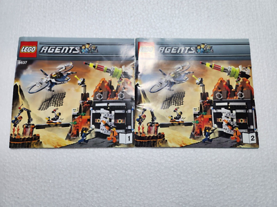 Lego Agents 8637 LEGO 8637 Mission 8: Volcano Base Instructions And
