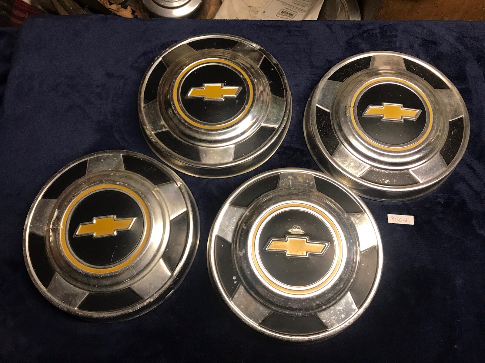 Set /four Chevrolet Pickup C10 and van 1/2 ton hubcaps 1978 1980 1982 ...