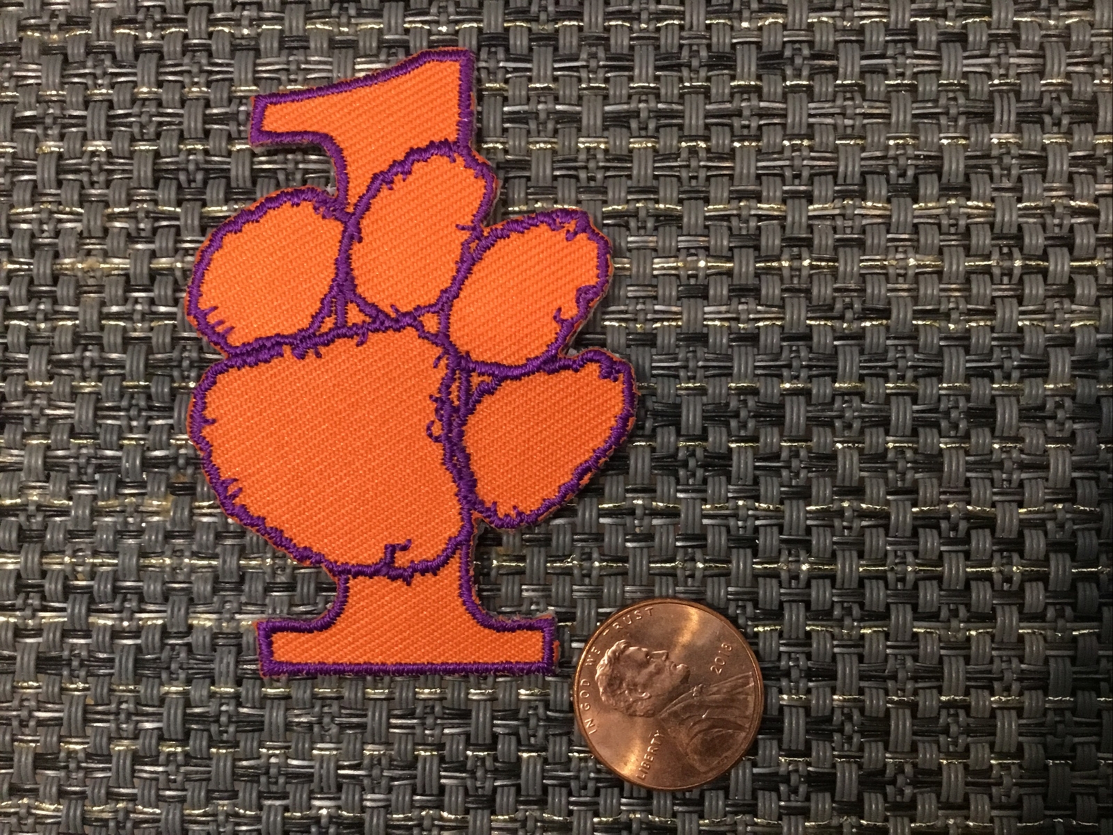 Clemson University tigers VINTAGE EMBROIDERED IRON - Sew ON PATCH 2.5 ...