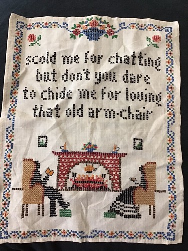 Scold me for chatting but don’t you dare embroidered 9.5” X 12 picture ...