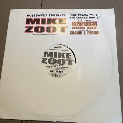 MIKE ZOOT HIGH DRAMA 3 THE SEARCH FOR 2 12" Record LP GW202B Mos Def ...