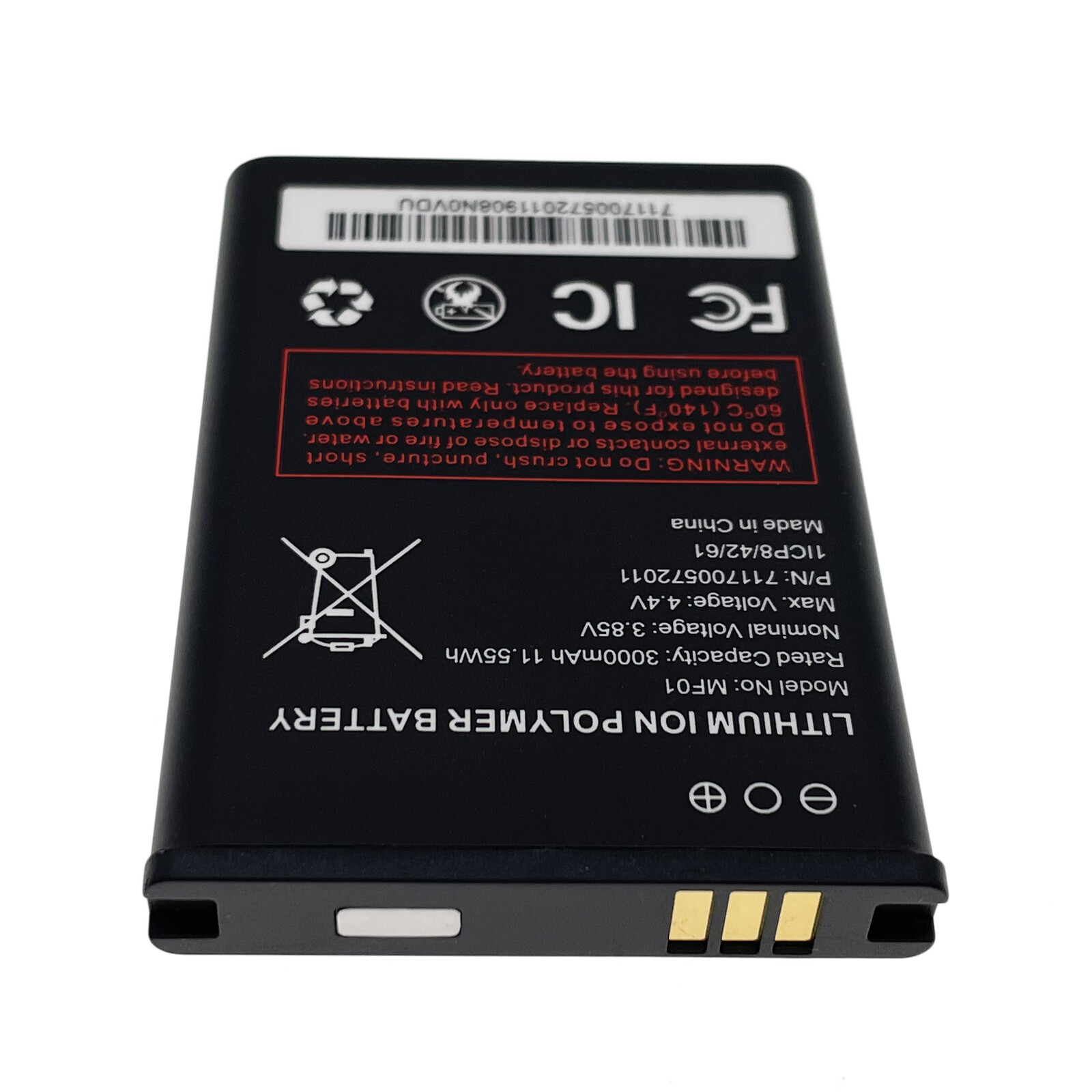 3000mAh Battery For Turbo T-Mobile MF01 711700572011 1ICP8/42/61 ...