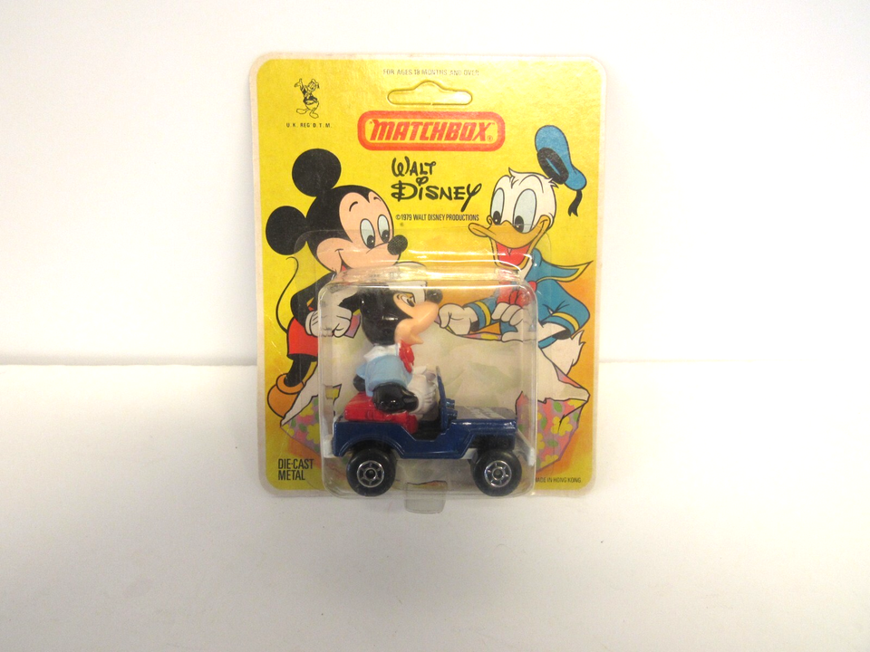 Vintage 1979 Matchbox Walt Disney Die Cast Mickey Mouse in Mail Jeep | eBay