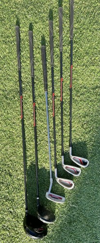 Maxfli Titanium Driver 3 Wood Black Max Irons 5,7,9, Putter 6 JR Flex ...