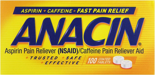 Anacin, 100 Tablets per Bottle (3 Pack) 313090913939| eBay