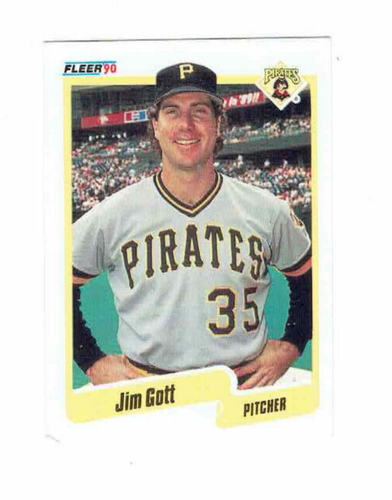 Jim Gott Pirates #35 Pitcher #466 Fleer 1990 Baseball Card | eBay